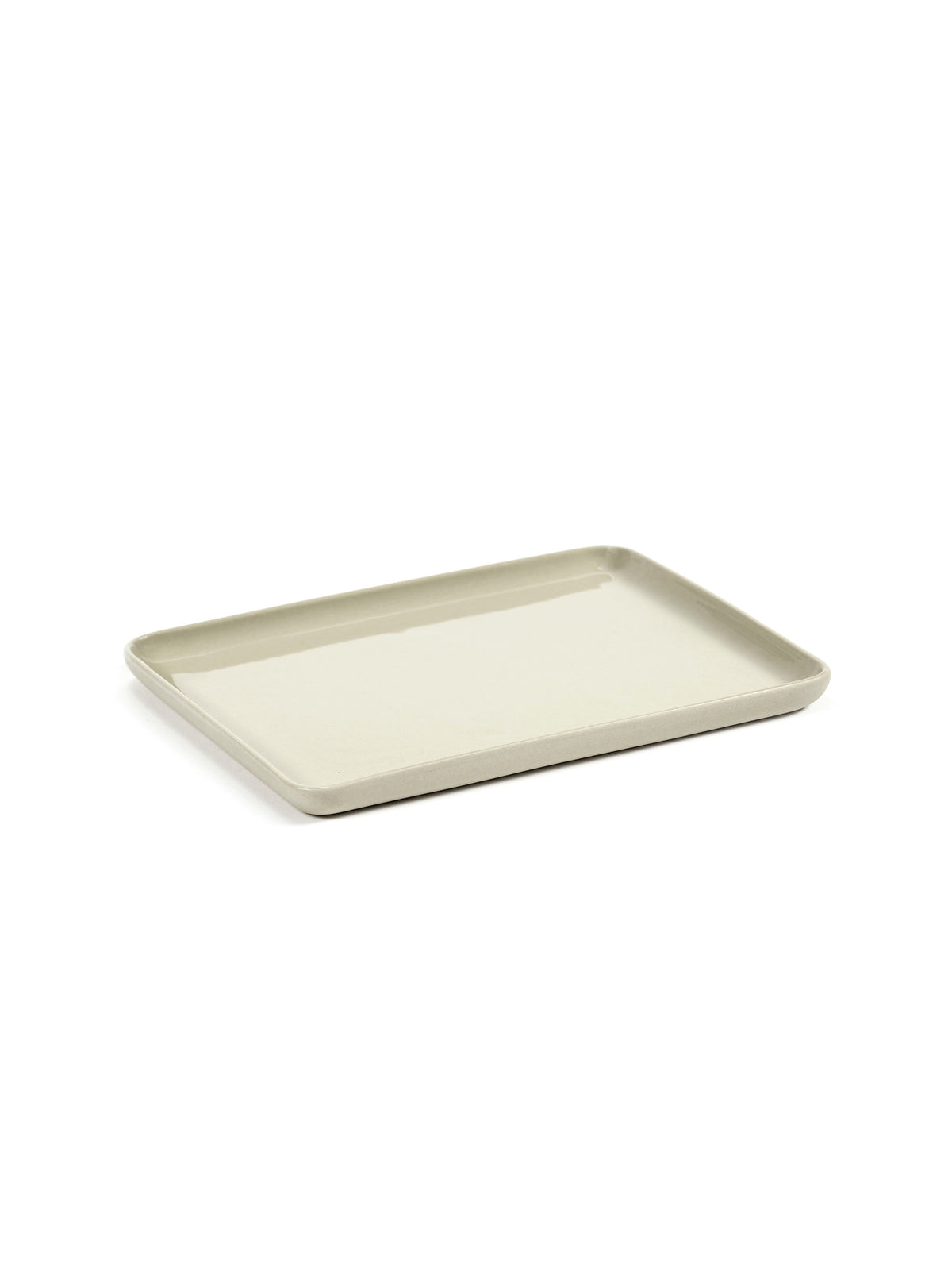 Beige rectangular tray - Bertrand Lejoly