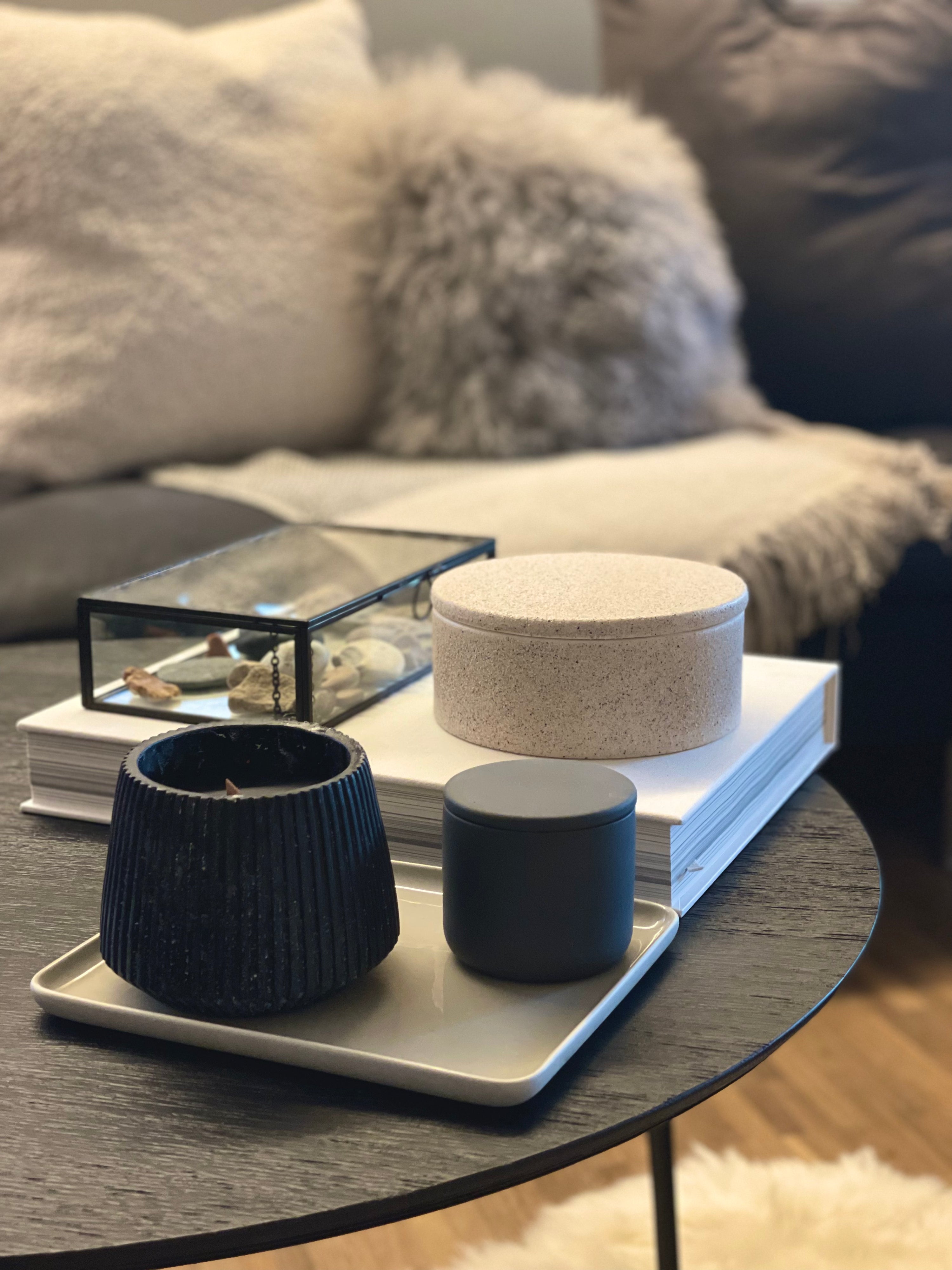 Beige rectangular tray - Bertrand Lejoly