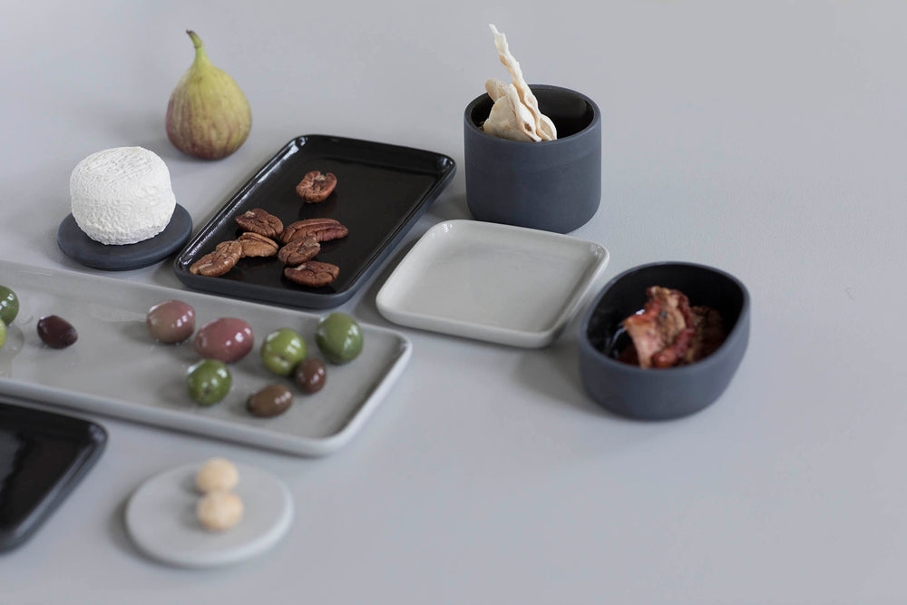 Beige rectangular tray - Bertrand Lejoly